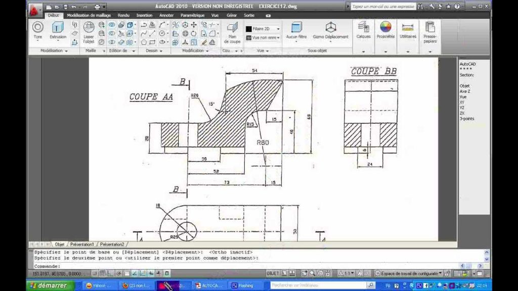 AUTOCAD Exercice 12 – OPEM