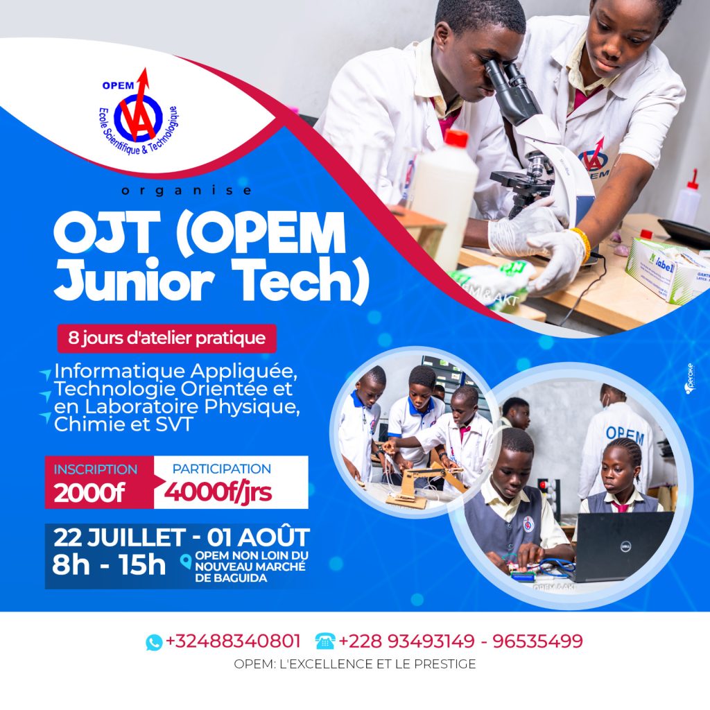 OPEM Junior Tech (OJT 2024): Un Carrefour Incontournable pour les ...